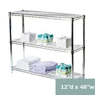 Muscle Rack 4 Shelf Heavy Duty Wire Shelving Unit, Chrome - Walmart.com