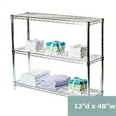 Muscle Rack 4 Shelf Heavy Duty Wire Shelving Unit, Chrome - Walmart.com