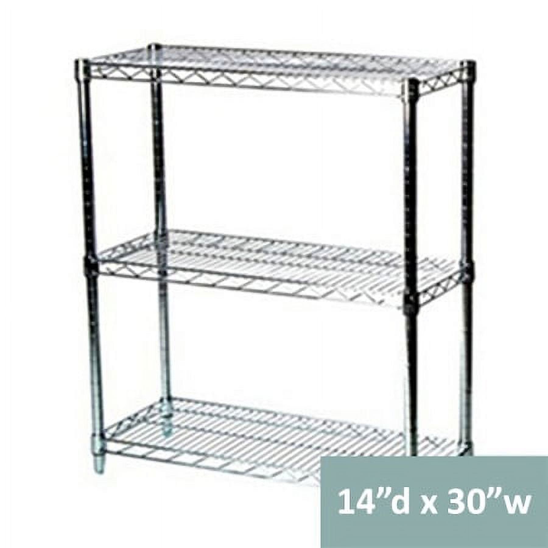 Hyper Tough 3 Tier Wire Shelving Unit,13.4"Dx23.2"Wx30.6"H, White ...