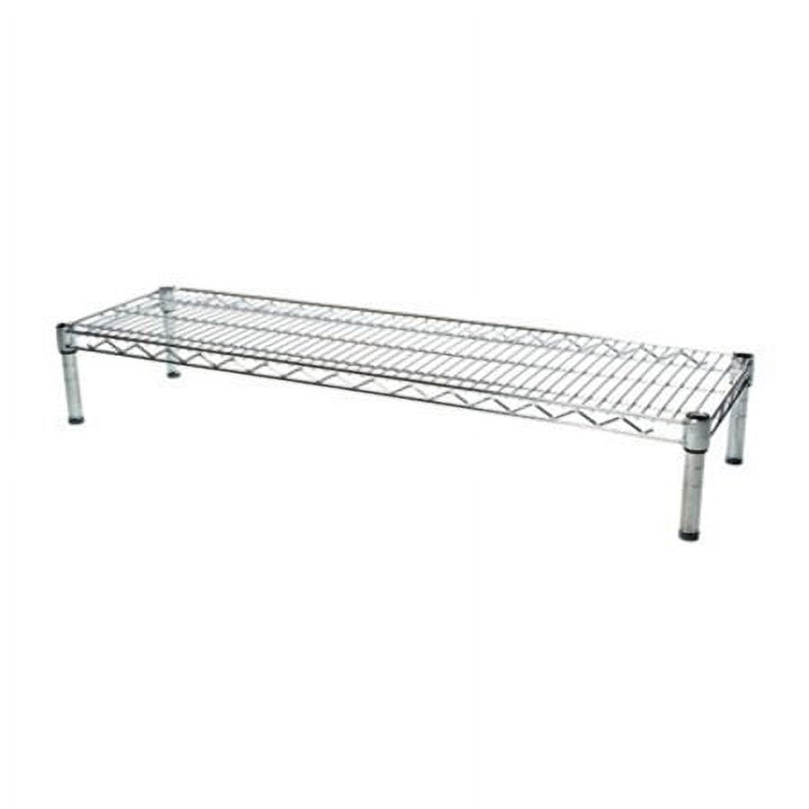 Shelving Inc. 14" d x 48" w Chrome Wire Shelving with 1 Tier Shelf ...