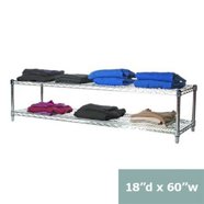 Muscle Rack 4 Shelf Heavy Duty Wire Shelving Unit, Chrome - Walmart.com