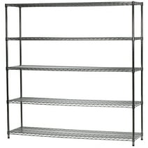 Shelving Inc. 18" d x 18" w x 72" h Chrome Wire Shelving with 4 Shelves ...