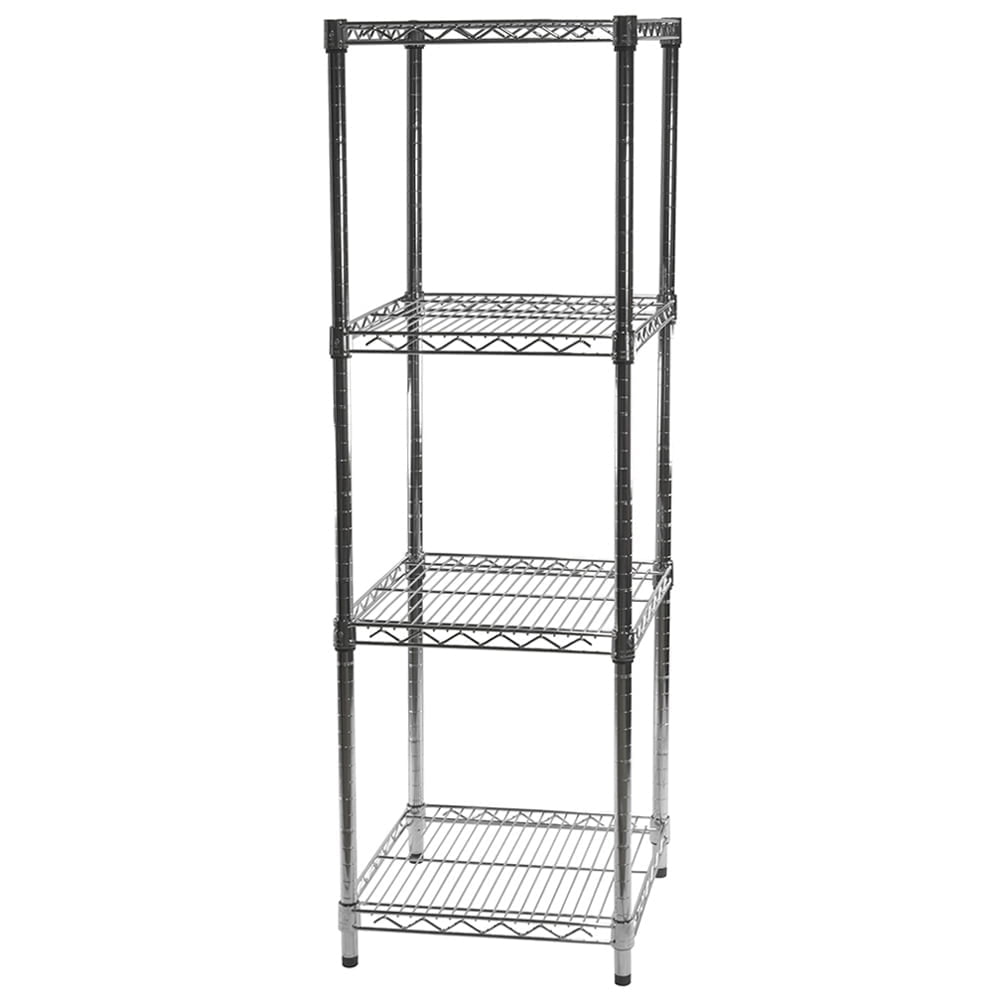 Shelving Inc. 21"d x 21"w x 54"h Chrome Wire Shelving with 4 Tier ...