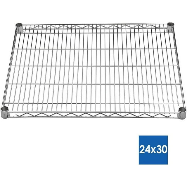 Shelving Inc. 24"d x 30"w x 64"h Chrome Wire Shelving with 4 Tier ...