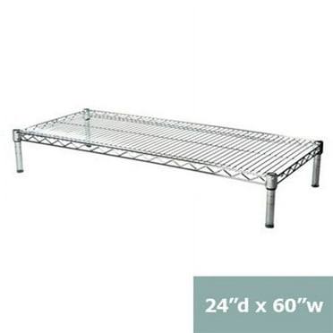 Shelving Inc. 18" d x 18" w x 72" h Chrome Wire Shelving with 4 Shelves ...