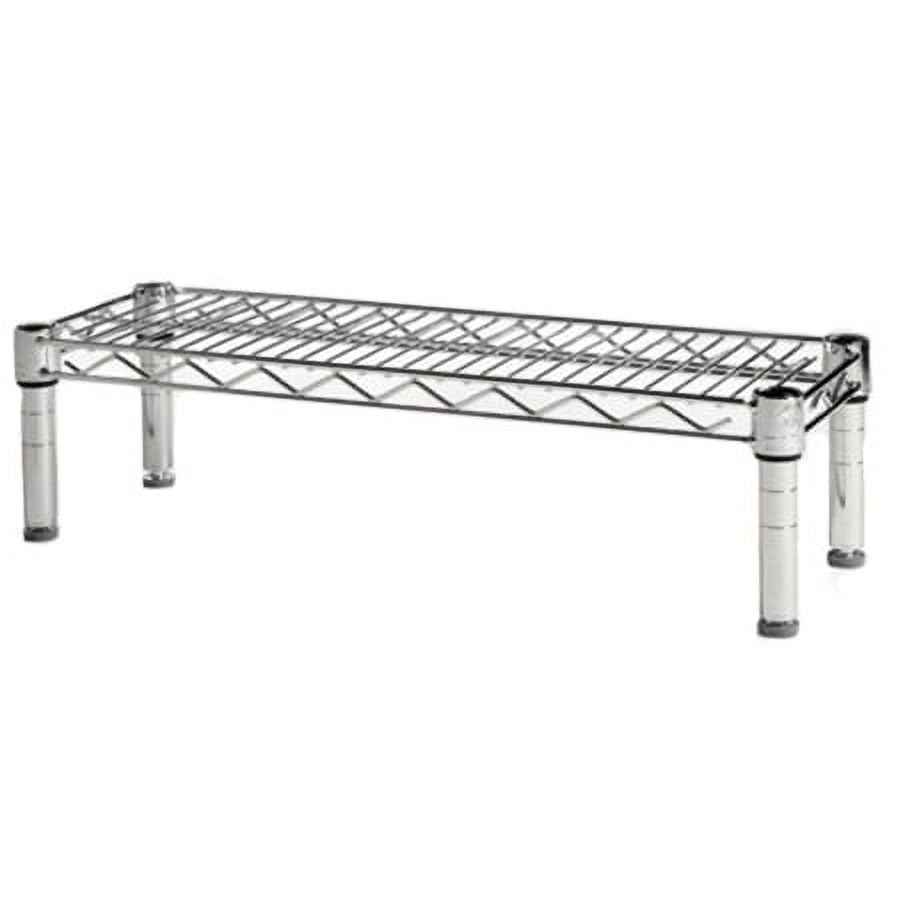 Shelving Inc. 8" d x 24" w Chrome Wire Shelving with 1 Tier Shelf ...