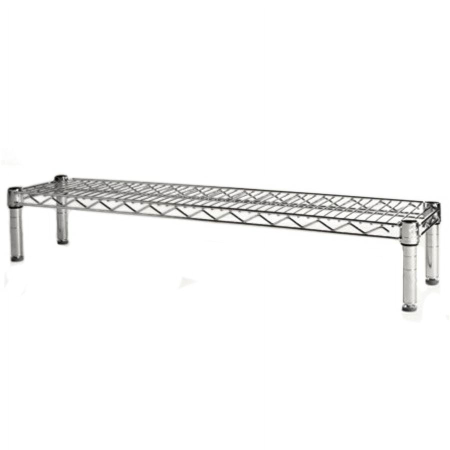 Shelving Inc. 8" d x 36" w Chrome Wire Shelving with 1 Tier Shelf ...