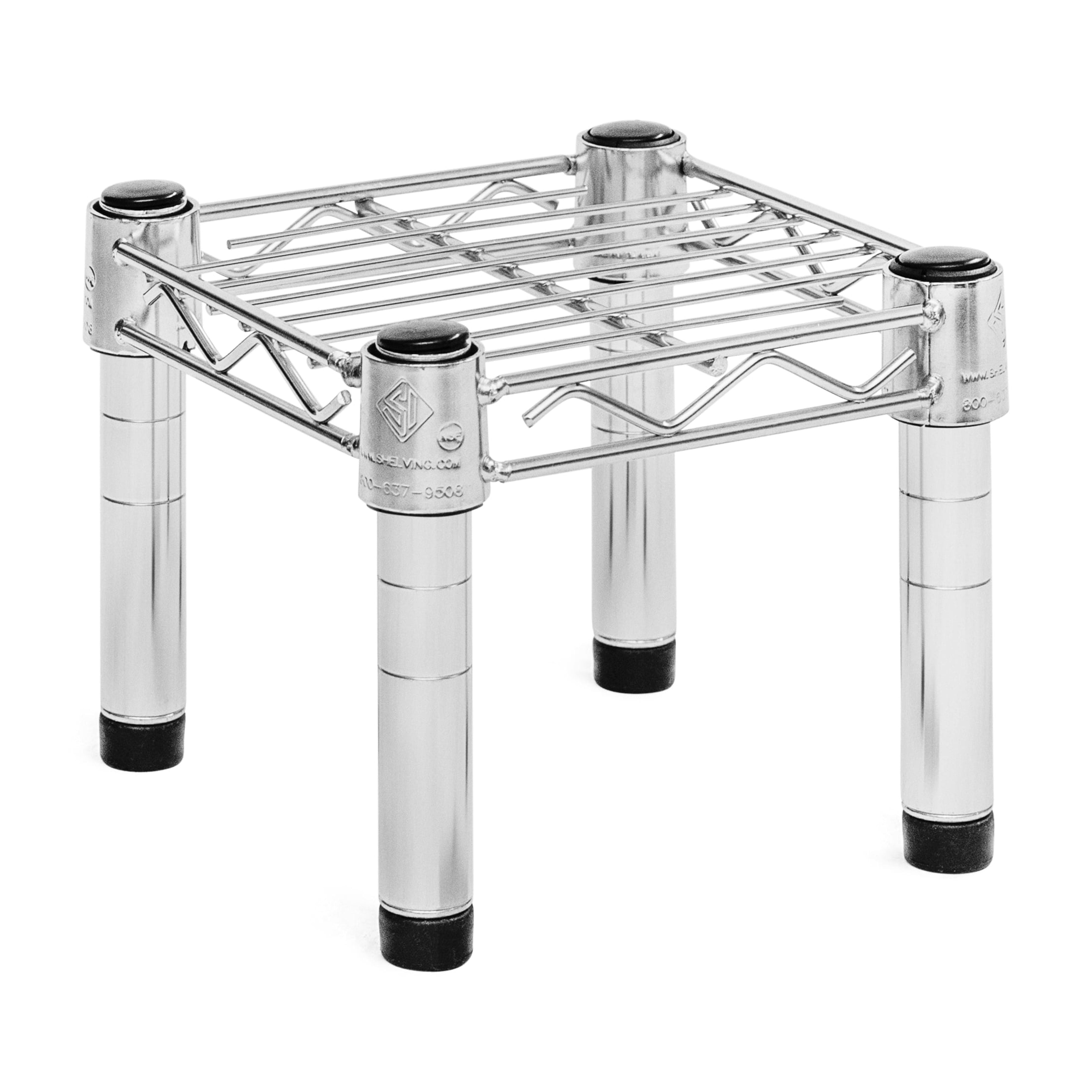 Shelving Inc. Heavy Duty 8"d x 8"w Chrome Wire Rack with 1 Tier ...