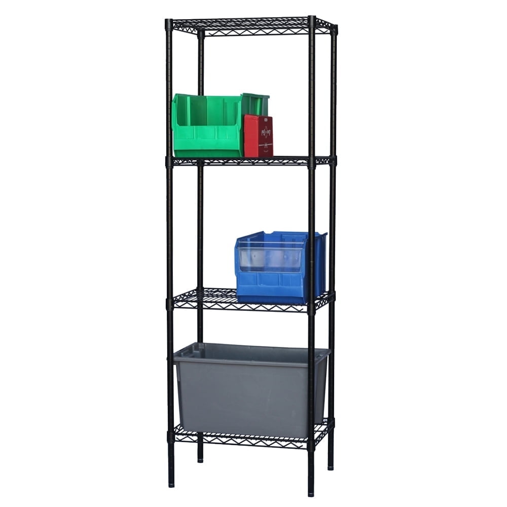 Shelving Inc. 4-Tiers Dimensions: 36W x 8D x 64H Shelf Unit with ...