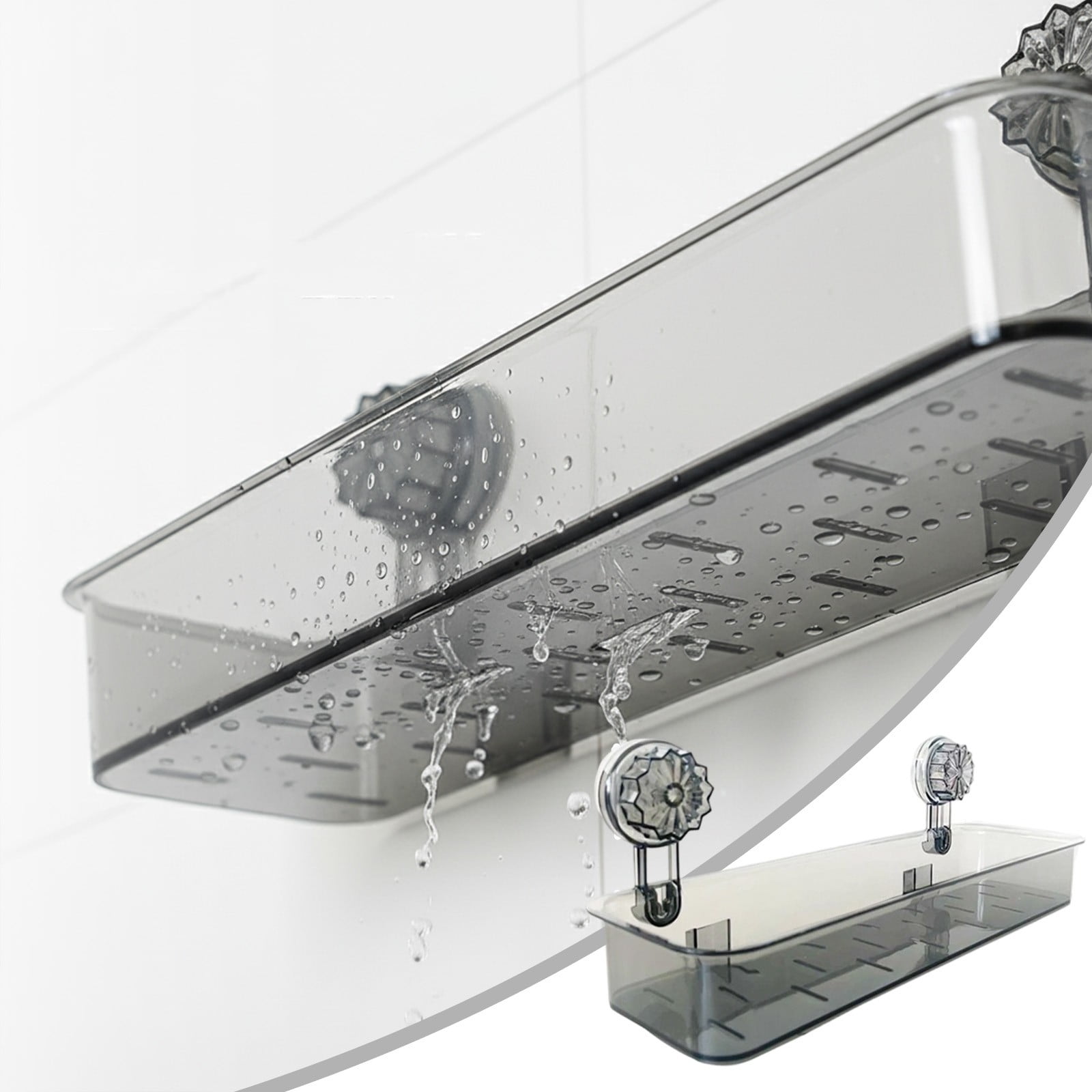 Shelving Units,No Drill Suction Storage Box Corrugated Suction Cup ...