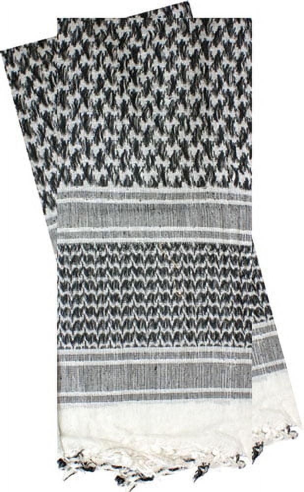 Shemagh Head Wrap White/BLK - Walmart.com