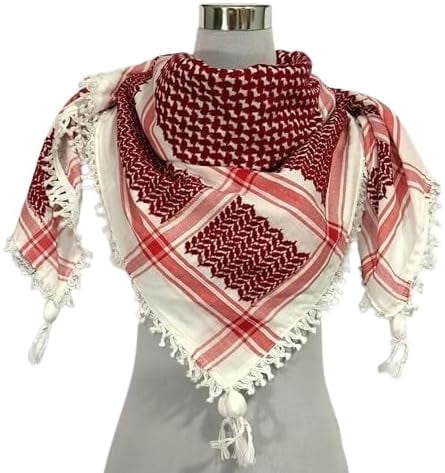 Shemagh Keffiyeh Scarf for Men and Women,102% Cotton Keffiyeh Neck ...