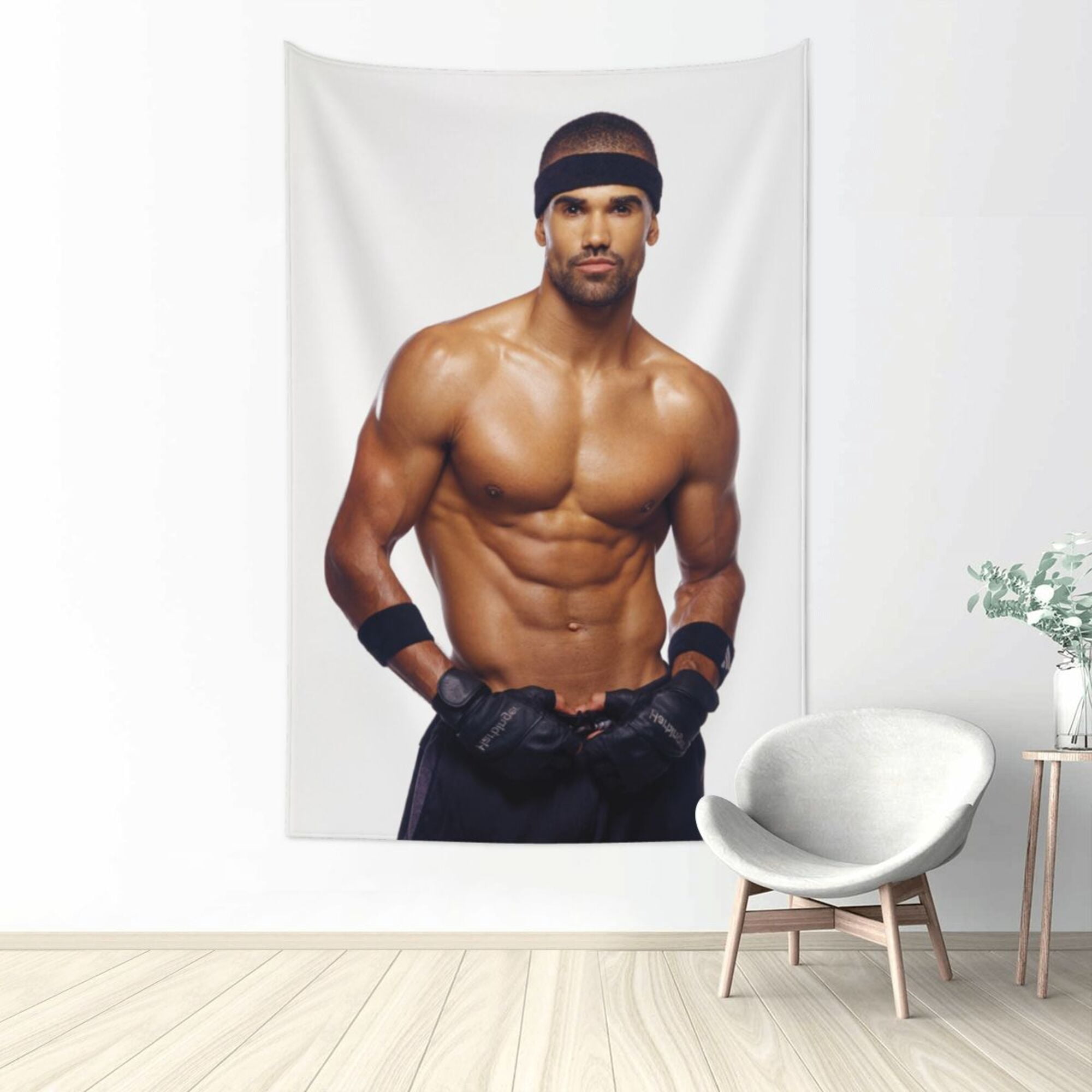 Shemar Moore Tapestry Poster Printing Wall Hanging Tapestries Wall Art ...