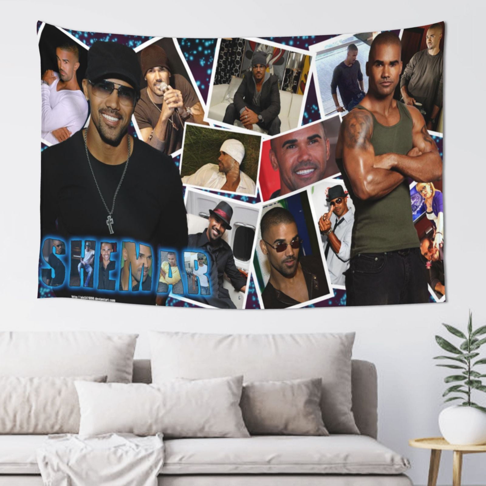 Shemar Moore Tapestry Wall Hanging Home Decoration Wall Blanket ...
