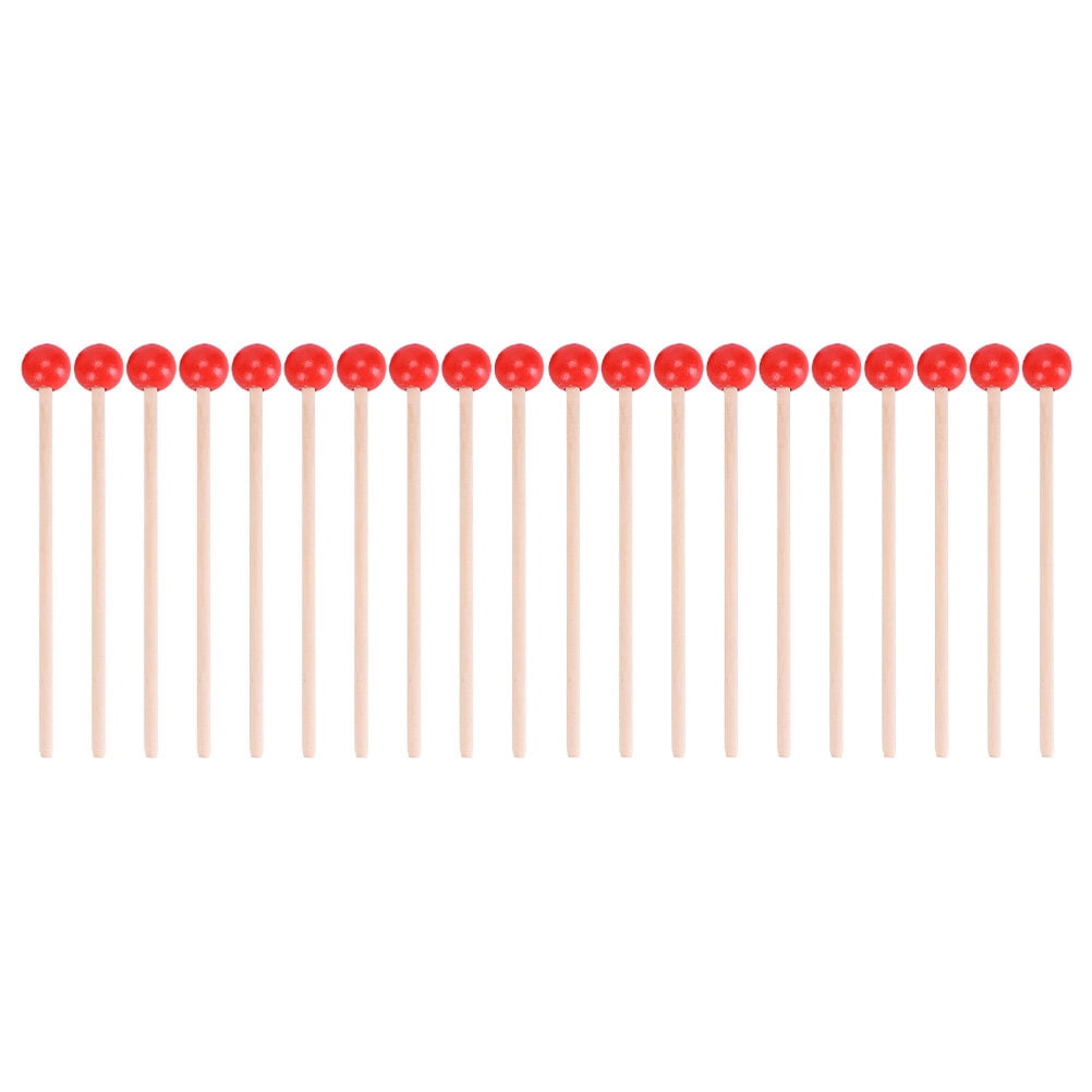 FENGGUIQU 20pcs Red Wood Drumsticks for Kids and Beginners, Synthetic ...