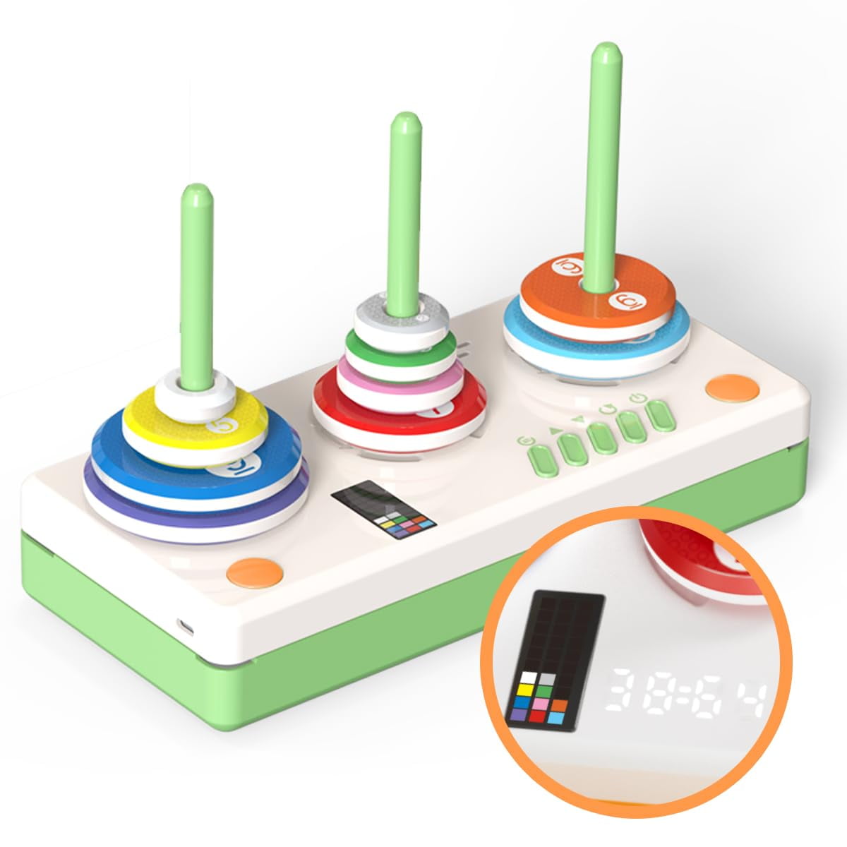 ShenMaster Electronic Tower of OIF8 Hanoi Game with Timer,STEM Logic ...
