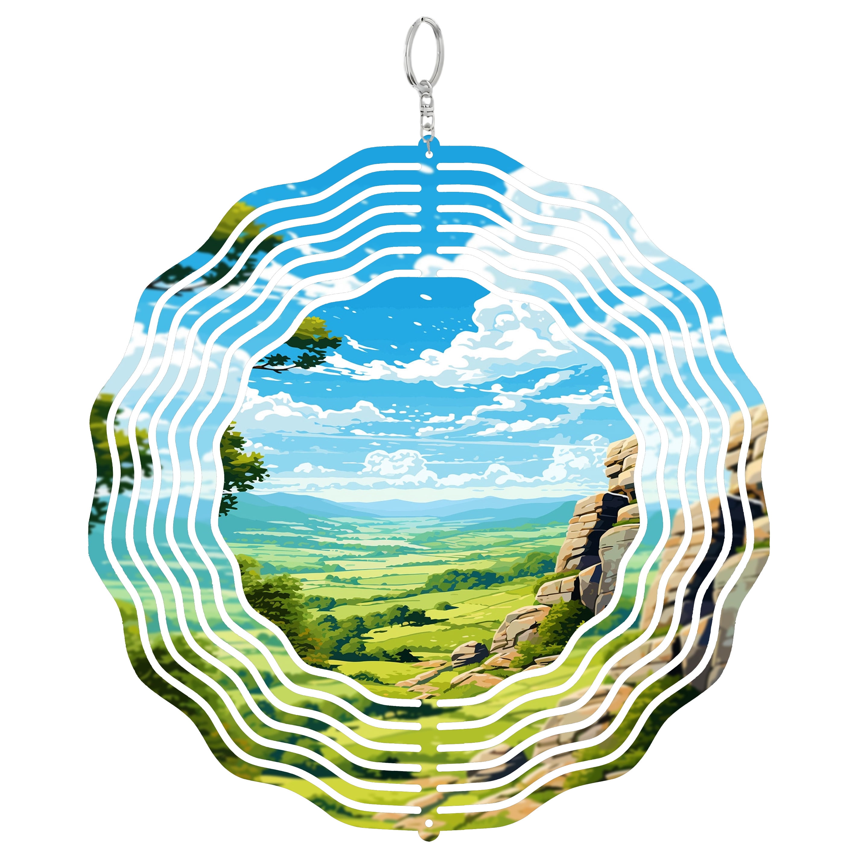 Shenandoah Park Skyline 3D Wind Spinner Kinetic Hanging Yard Art ...