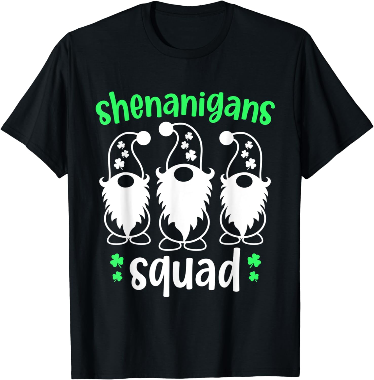 Shenanigans Squad Gnomes St Patricks Day Women Irish T-Shirt - Walmart.com