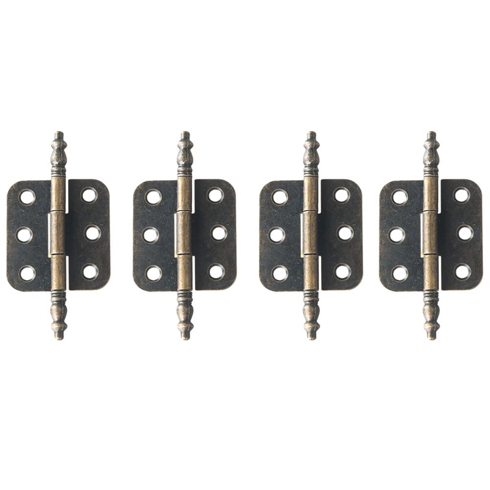 Sheng Yi Home Improvement,Hardware,4x Antique Crown Head Hinges 6 Holes ...