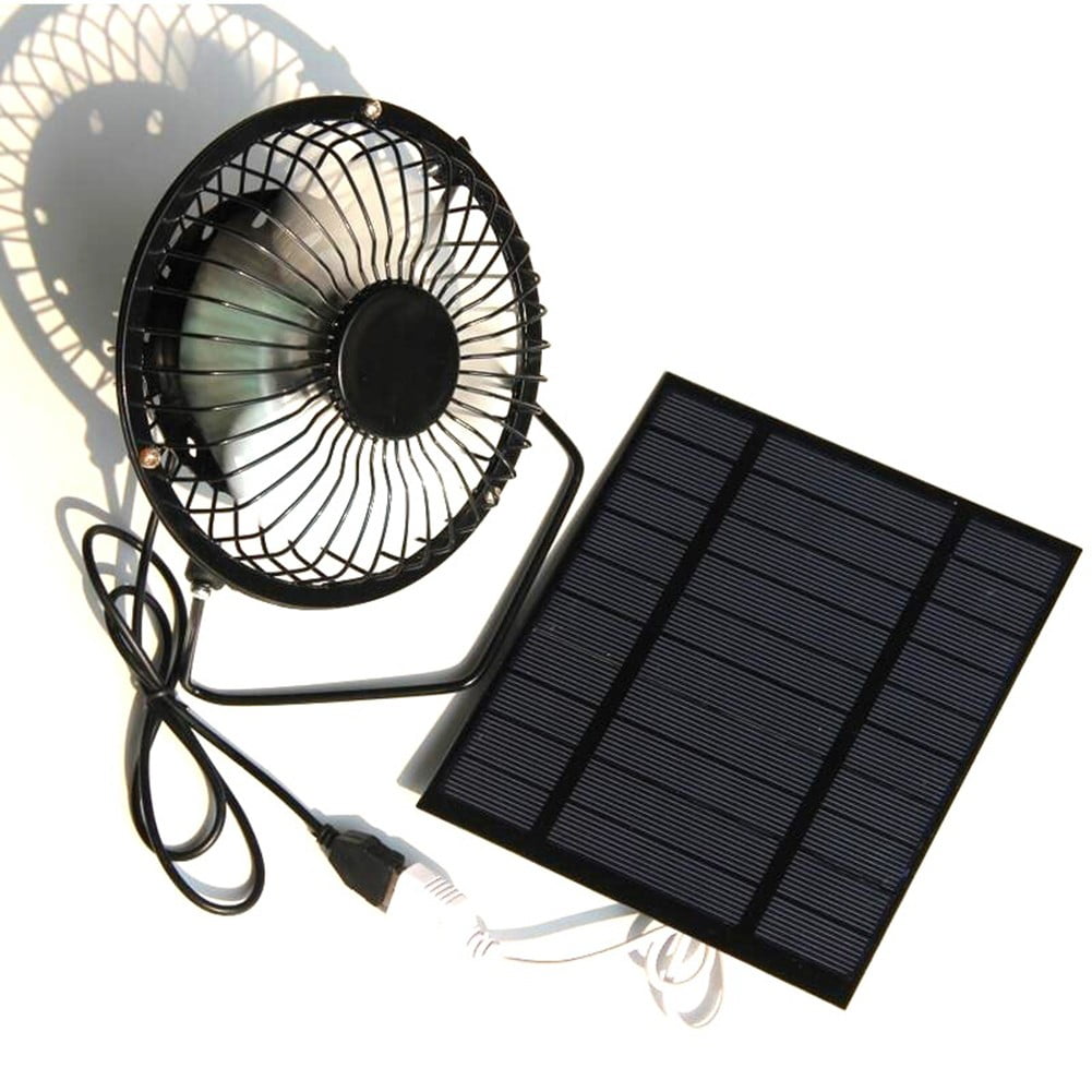 Sheng Yi Portable USB Solar Fan With Solar Panel Powered Fan 5W 5V ...