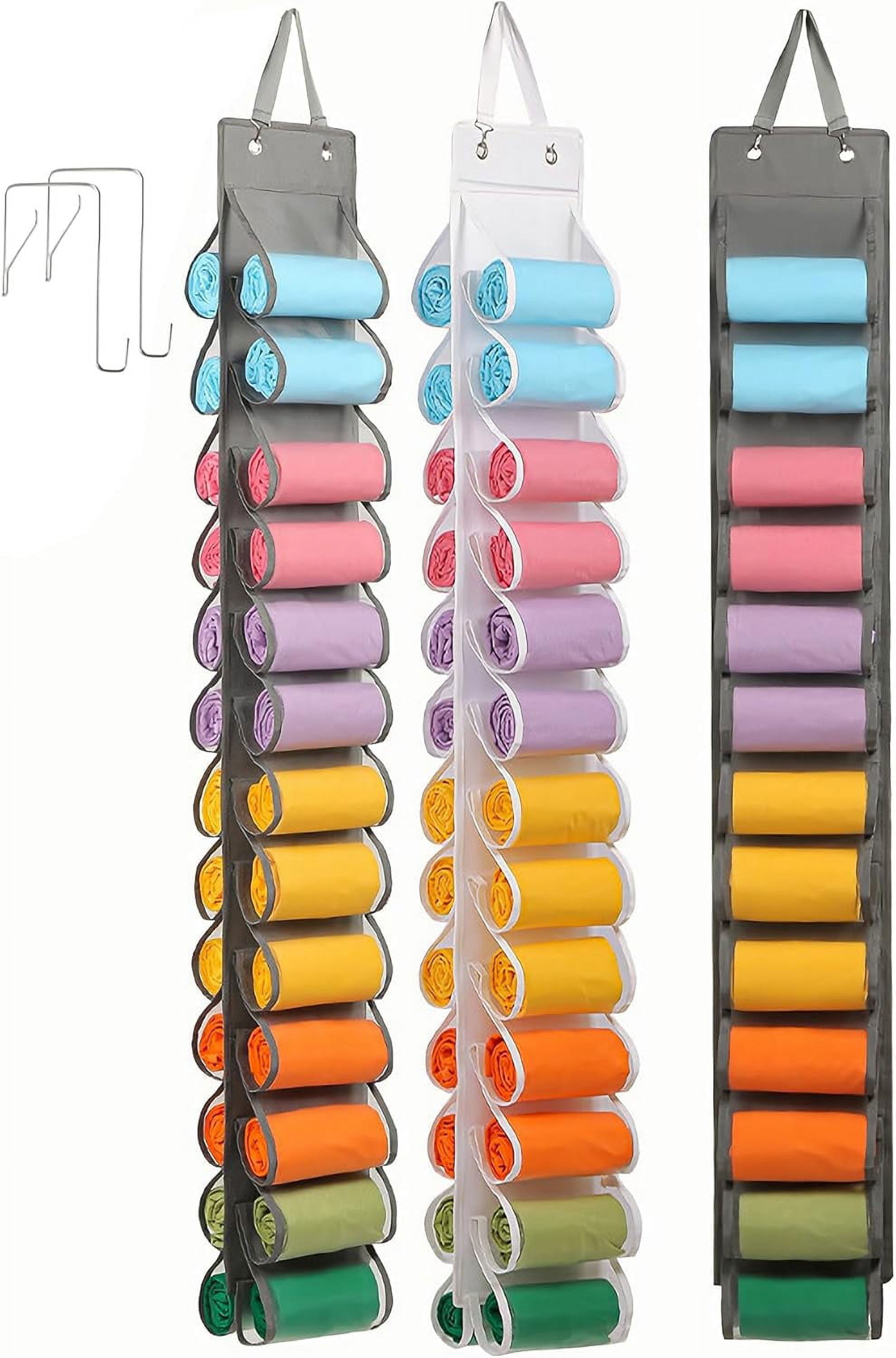 ShengRui 2 Packs Yoga Legging Storage Organizer Hanging, Closet Hanging ...