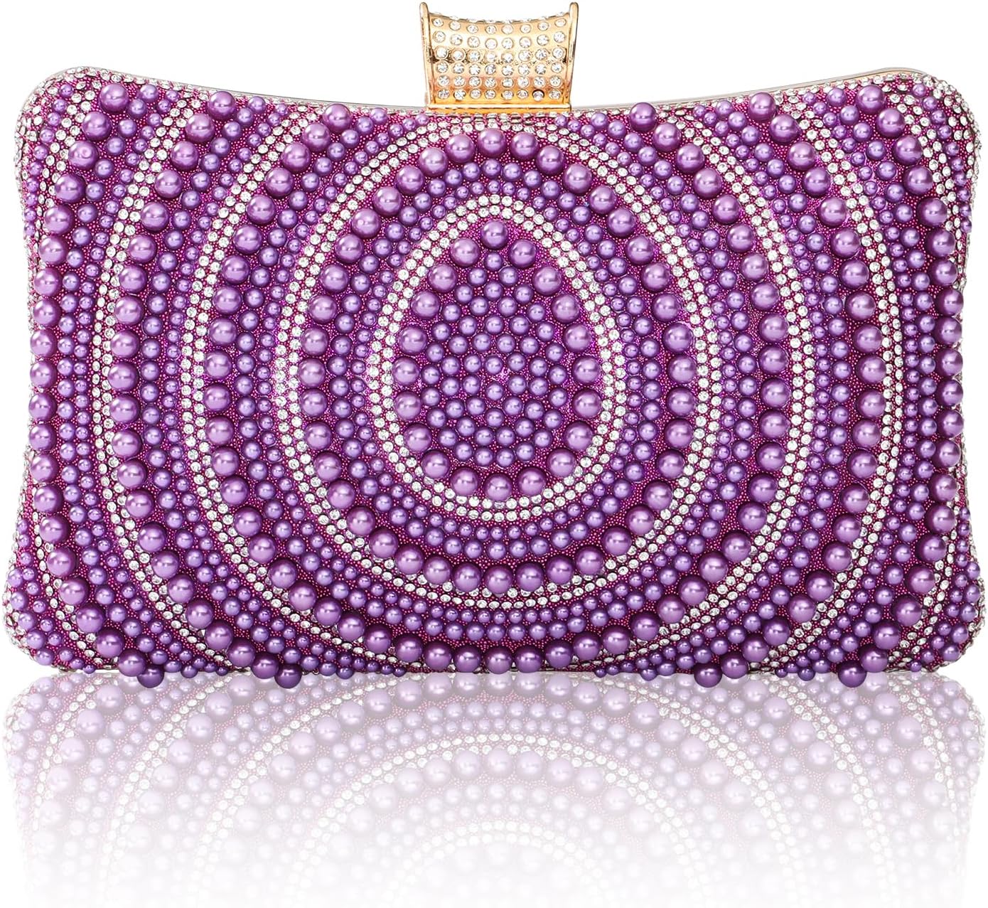 ShengRui Bridal Wedding Evening Handbags Pearl Beaded Purses for Women Luxury Clutch Bag with ...