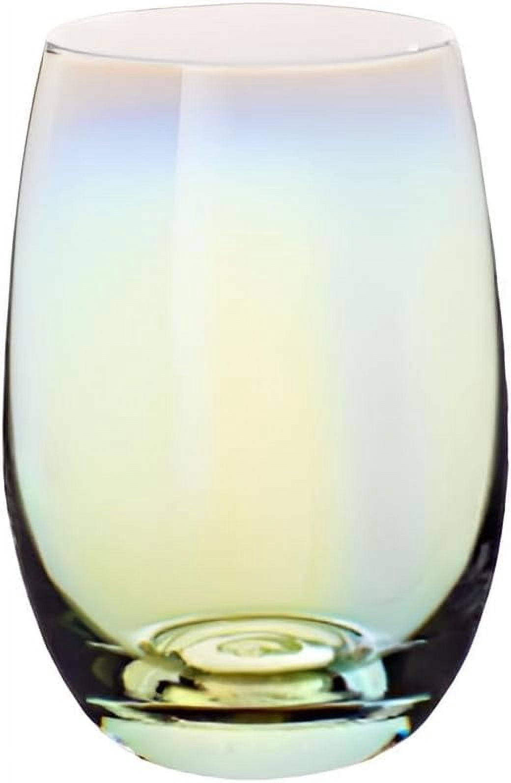 ShengRui Elegant Glass Water Cup – Available in Clear and Iridescent ...