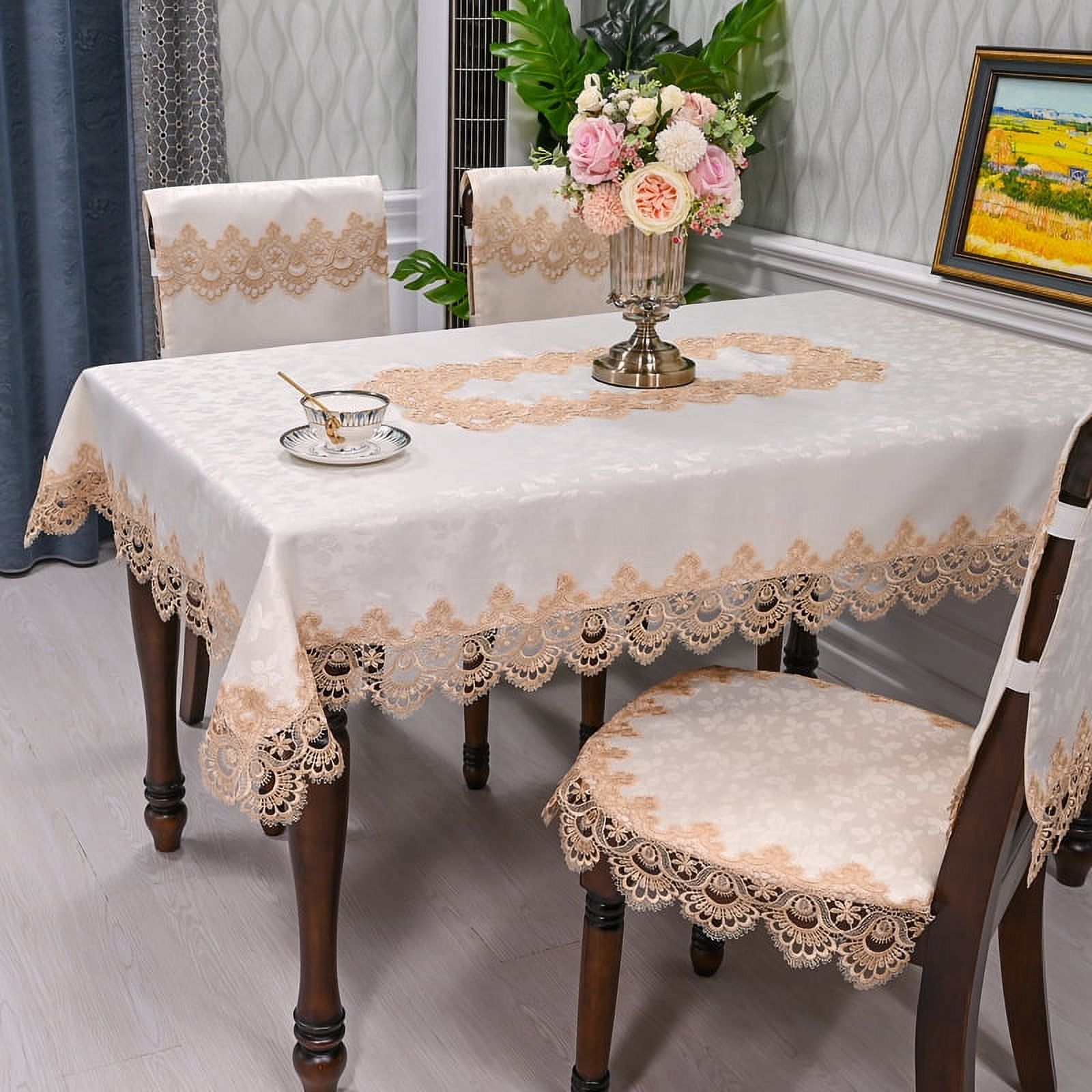 ShengRui European -Style Lace Dining Table Cloth Fabric Coffee Table ...