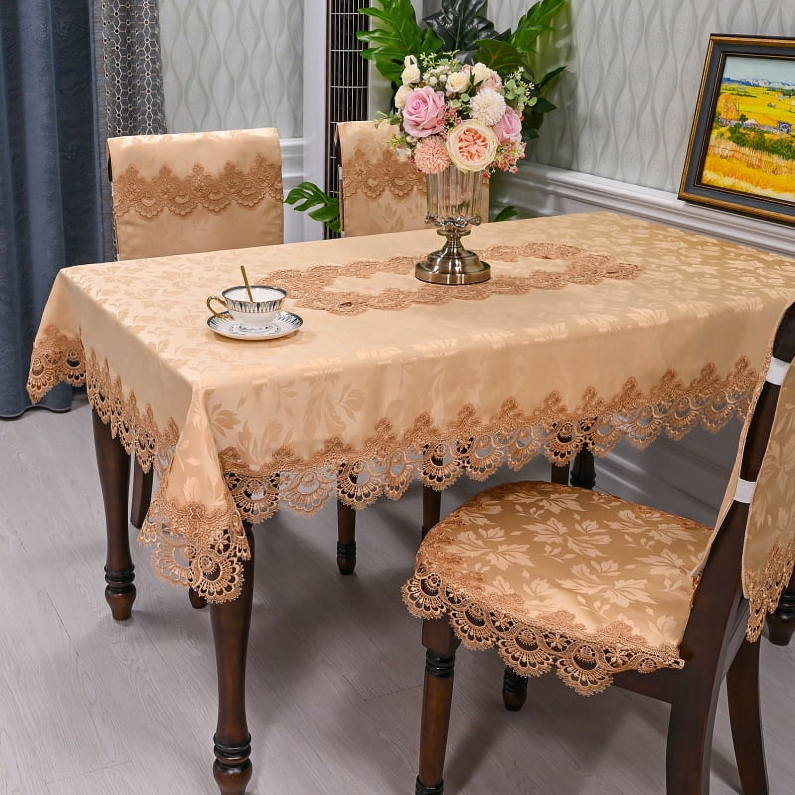 ShengRui European -Style Lace Dining Table Cloth Fabric Coffee Table ...