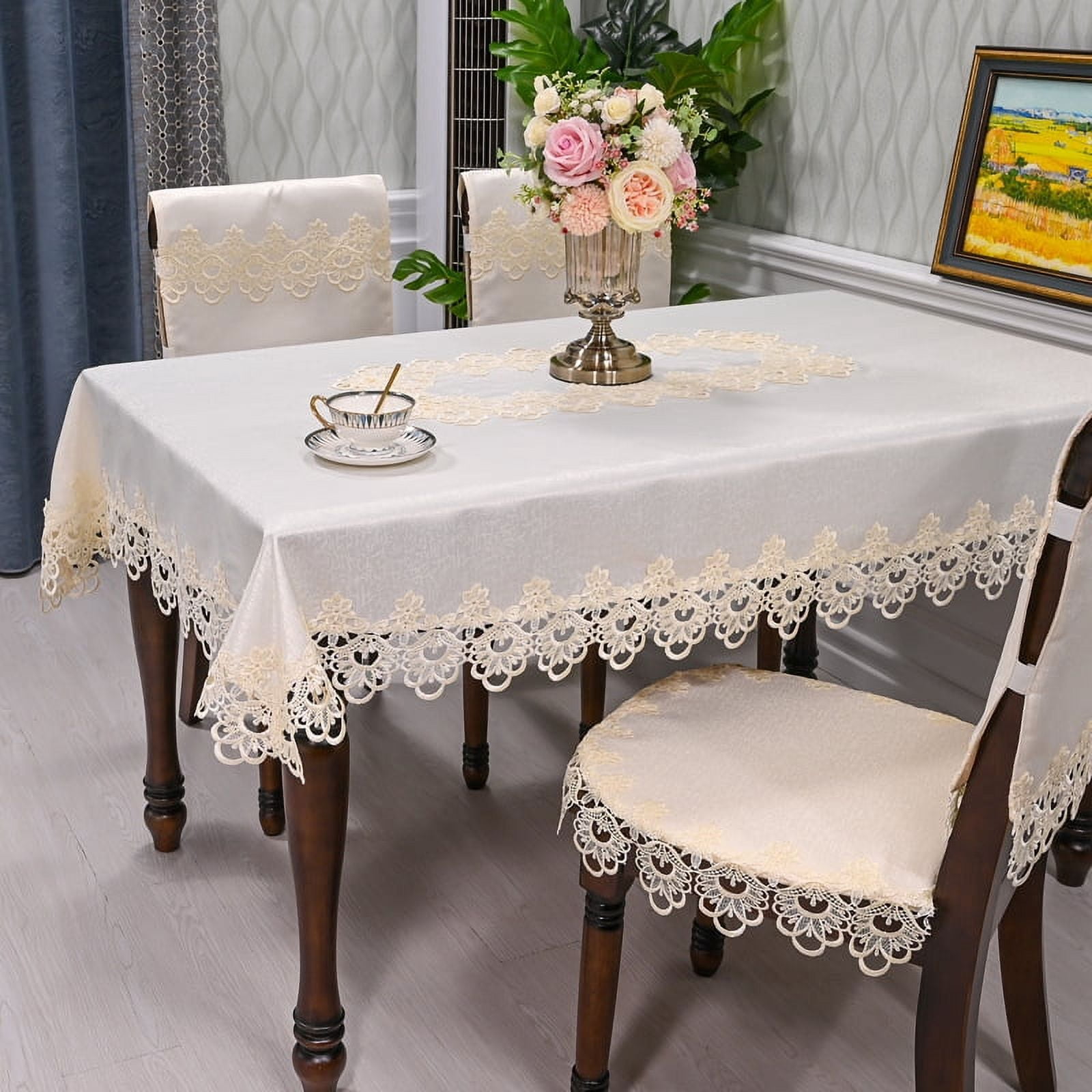 ShengRui European -Style Lace Dining Table Cloth Fabric Coffee Table ...