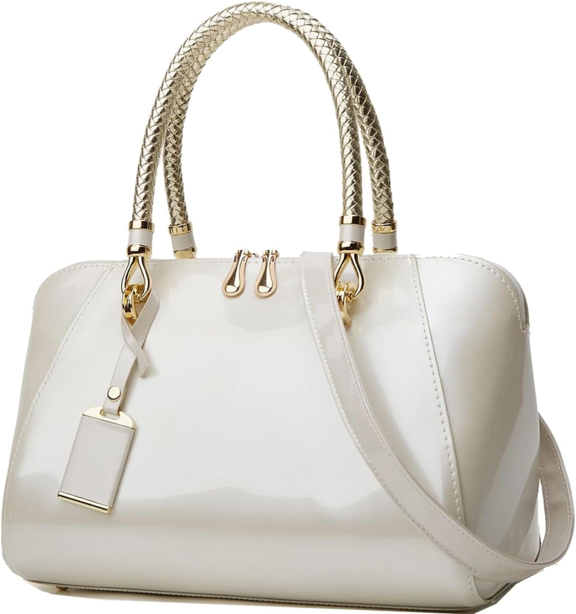 ShengRui Glossy Women Handbag Patent Leather Large Size Top-Handle Bag ...
