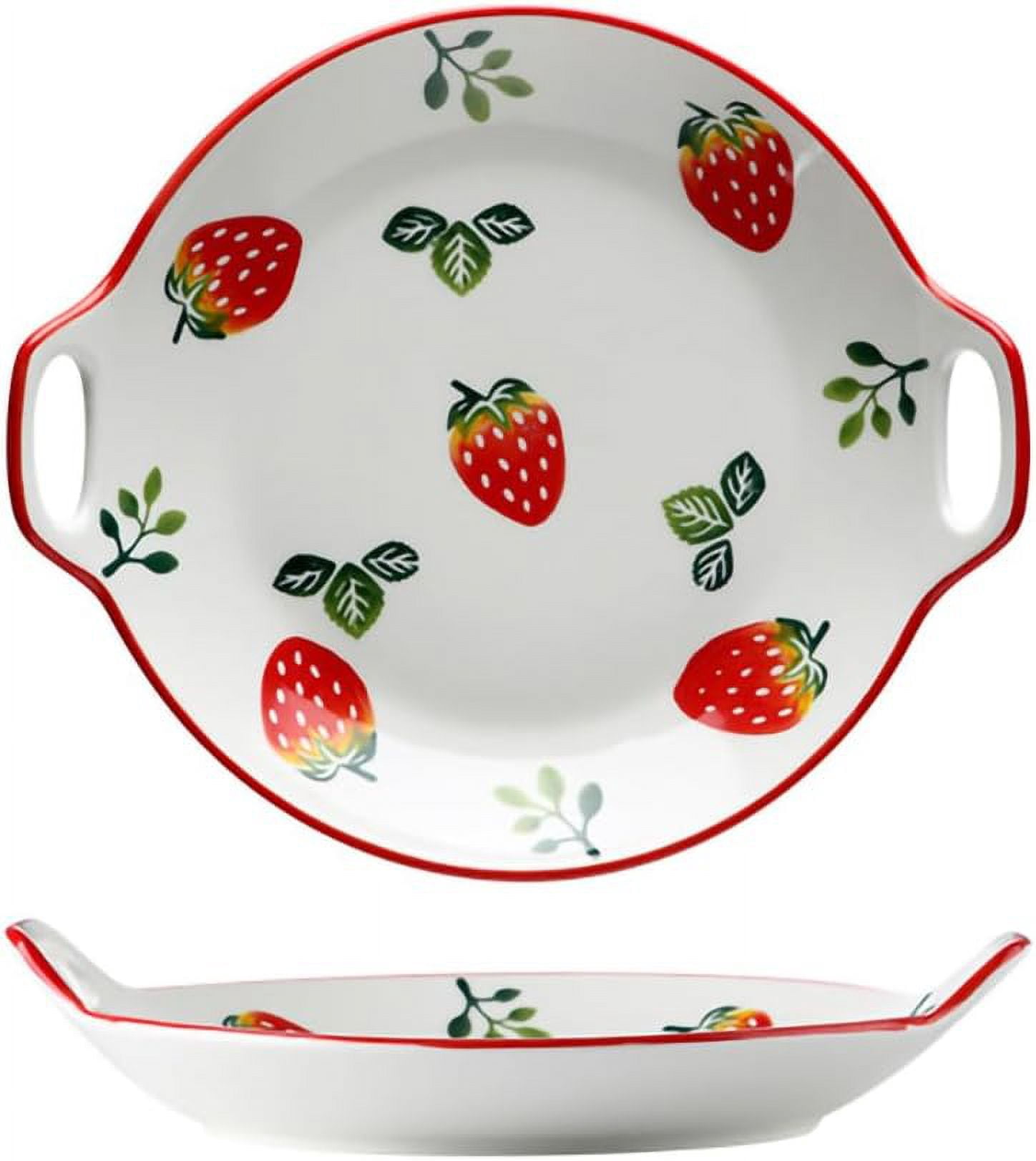 ShengRui Lovely Lemon Ceramic Dinner Plate Salad Plate Appetizer Plate ...