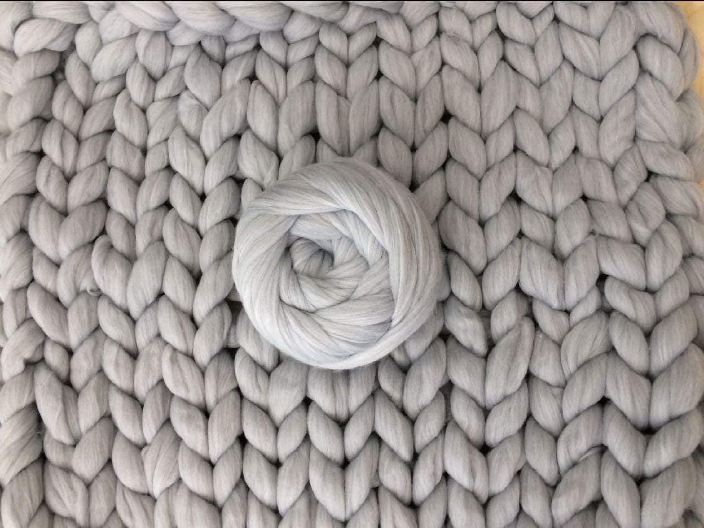 ShengRui Super Chunky Yarn Merino Wool Alaternative Bulky Roving for ...