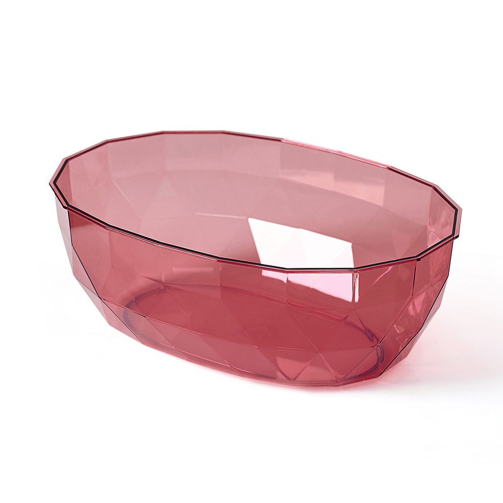 ShengRui Transparent Plastic Fruit Plate Oval -Shaped Fruits Vegetable ...