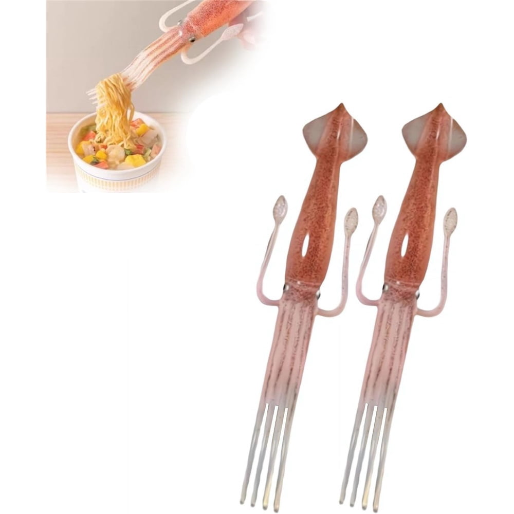 ShengVisions Bird squid octopus fun creative fork, Japanese food quirky ...