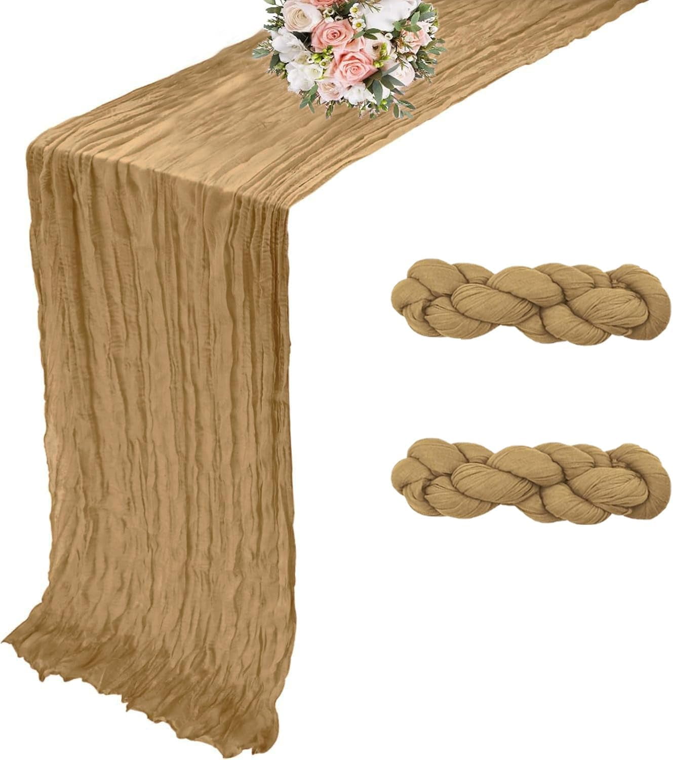 ShengVisions Bohemian-Style Cheese Cloth Tablecloth Set – 2-Piece ...