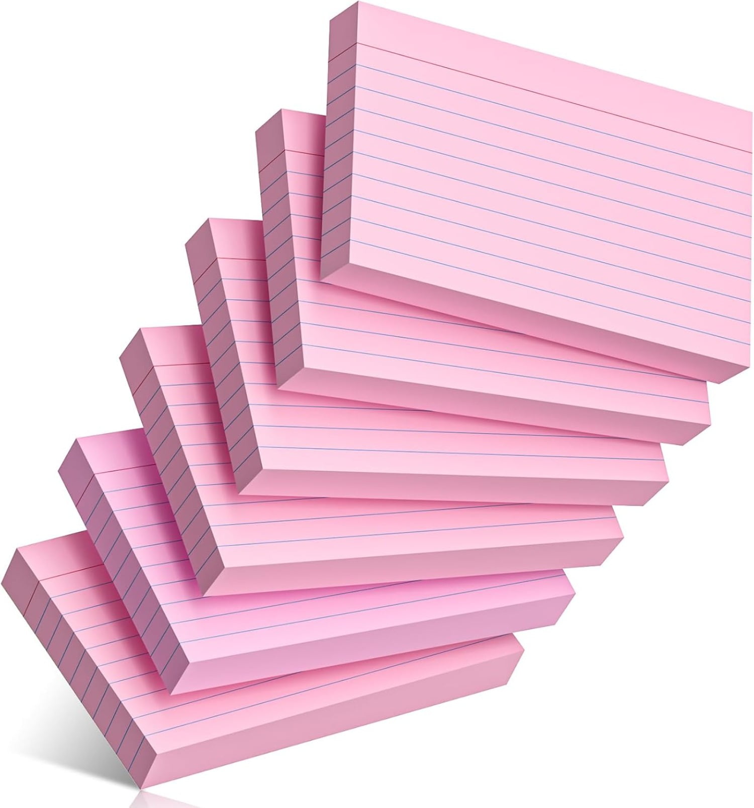 ShengVisions Colorful Index Cards 3x5 Inch – 300ct Pink Ruled Flash ...
