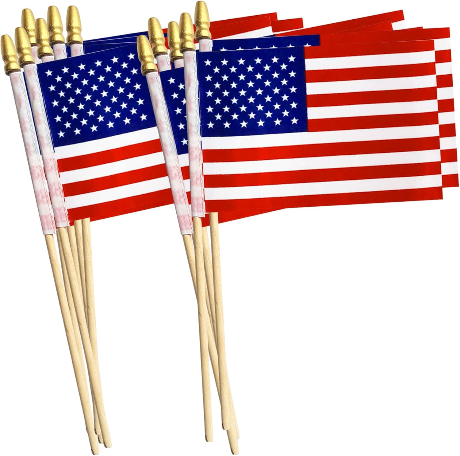 ShengVisions Handheld flags, 4x6-inch American handheld flagpole ...