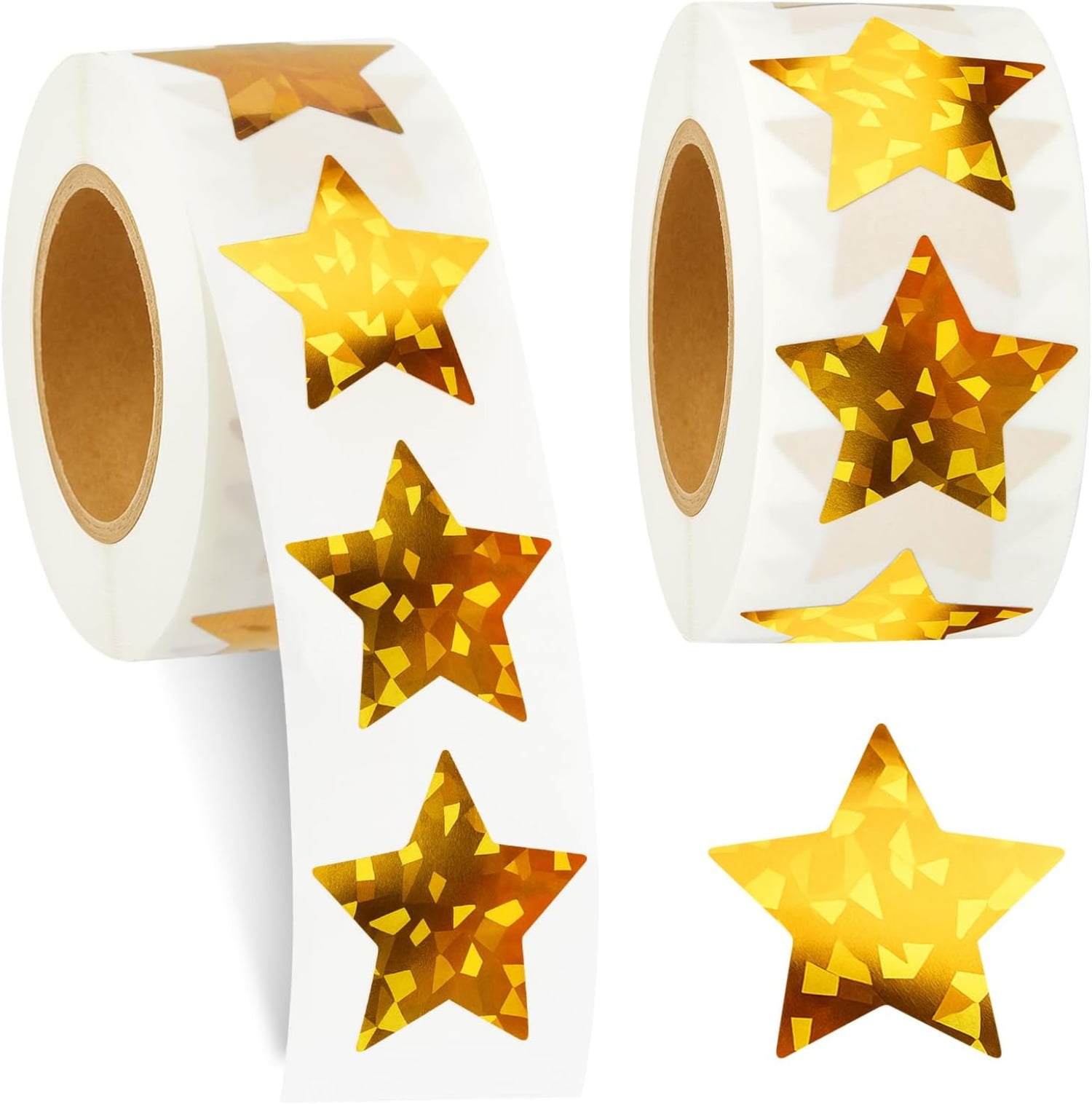 ShengVisions Shining Gold Star Stickers for Kids – 1000pcs Holographic ...