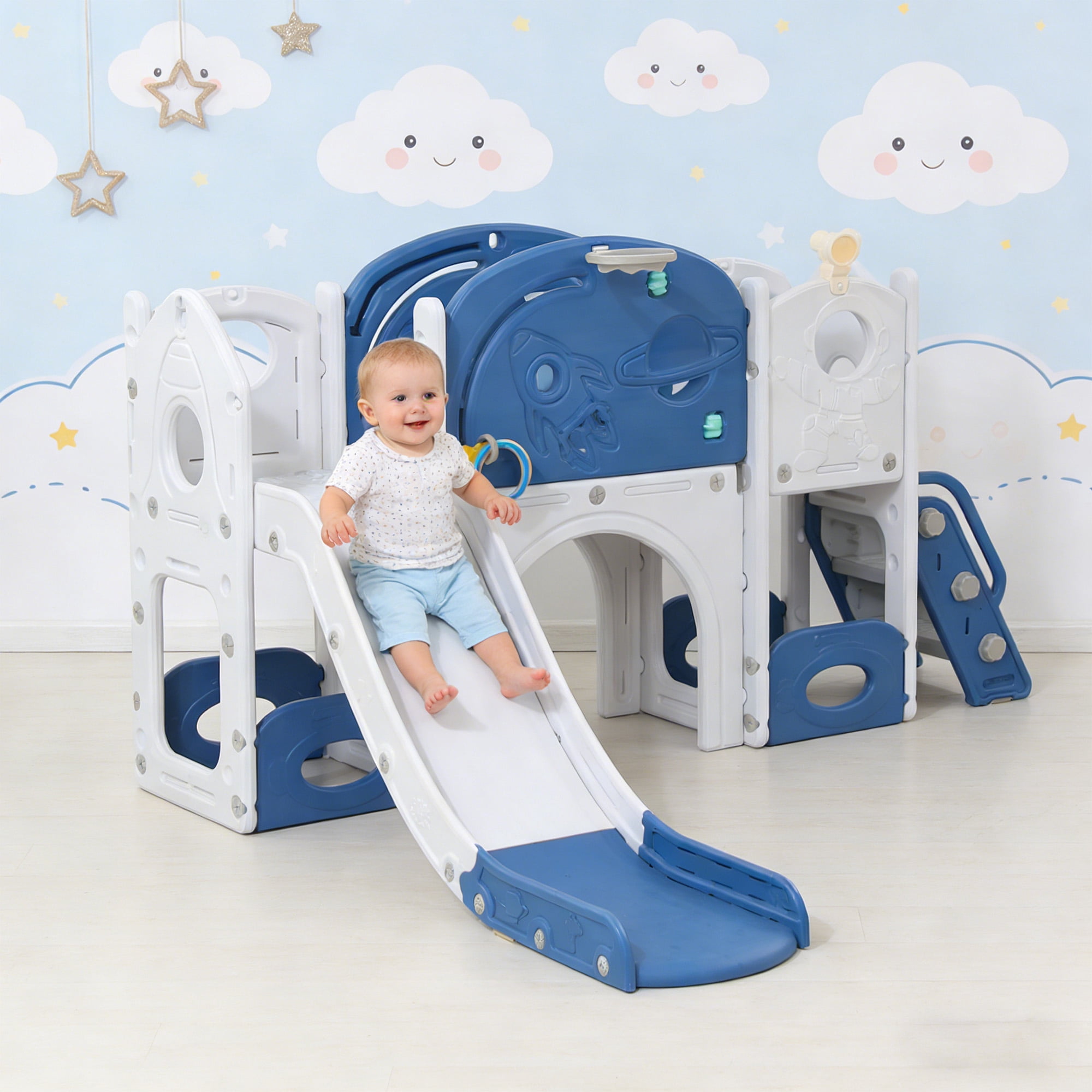 Shengchao Trade 12 in 1 Toddler Slide , Astronaut Themed for Baby Slide ...
