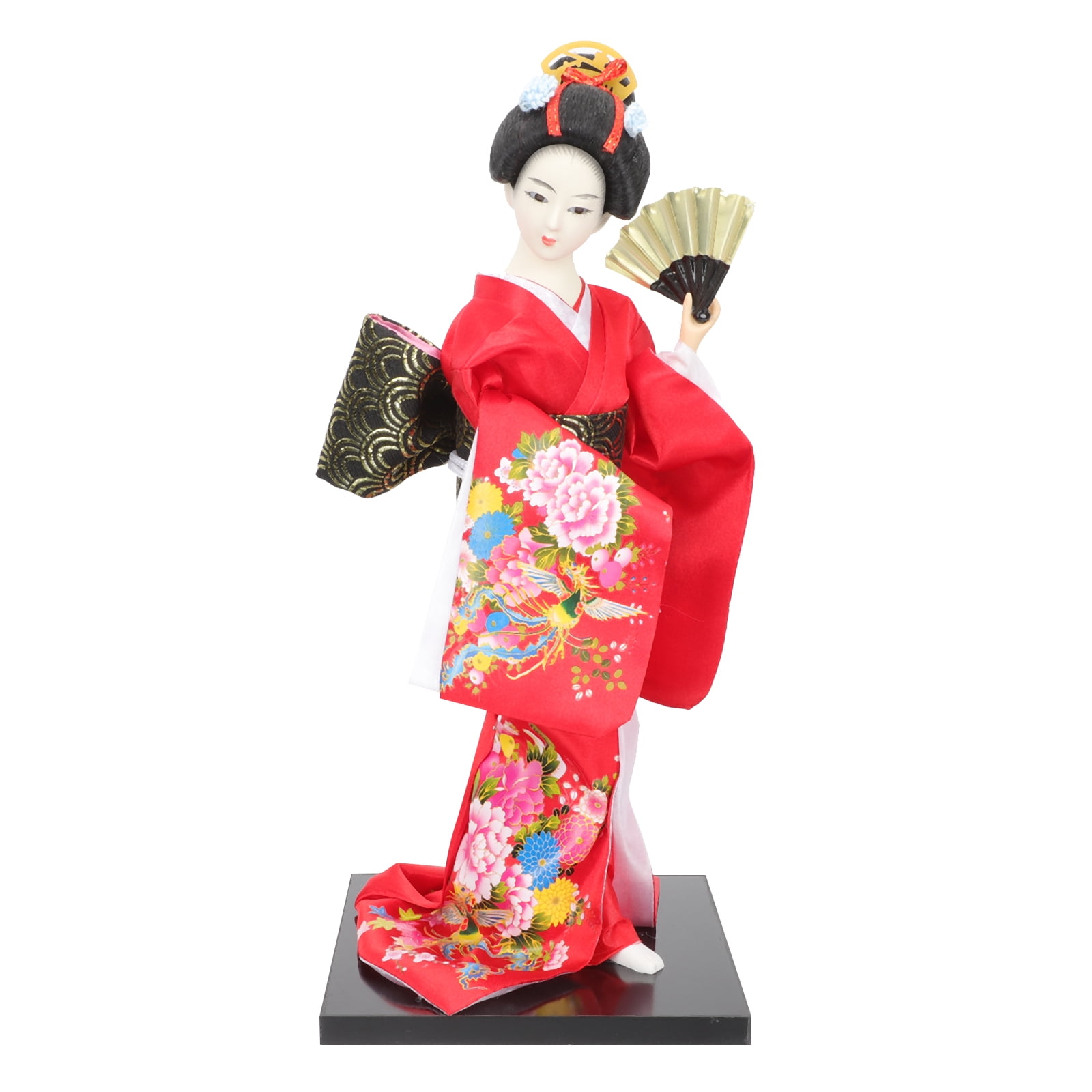 Shengji Japanese Geisha Kimono Statue Decor Resin Oriental Sculpture ...