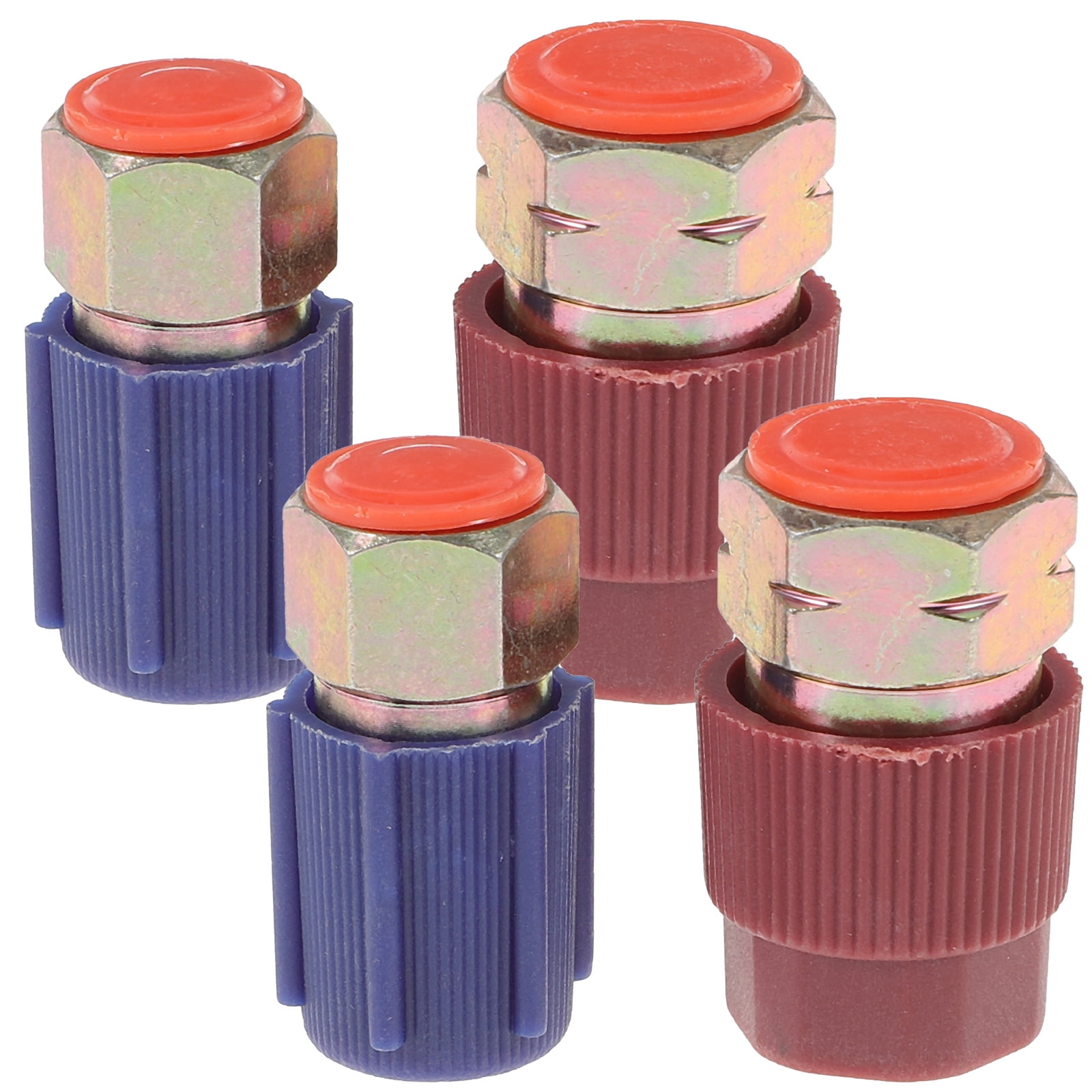 Shengjike 4 R12 to R134a AC Refrigerant Adapters, Quick Connect ...
