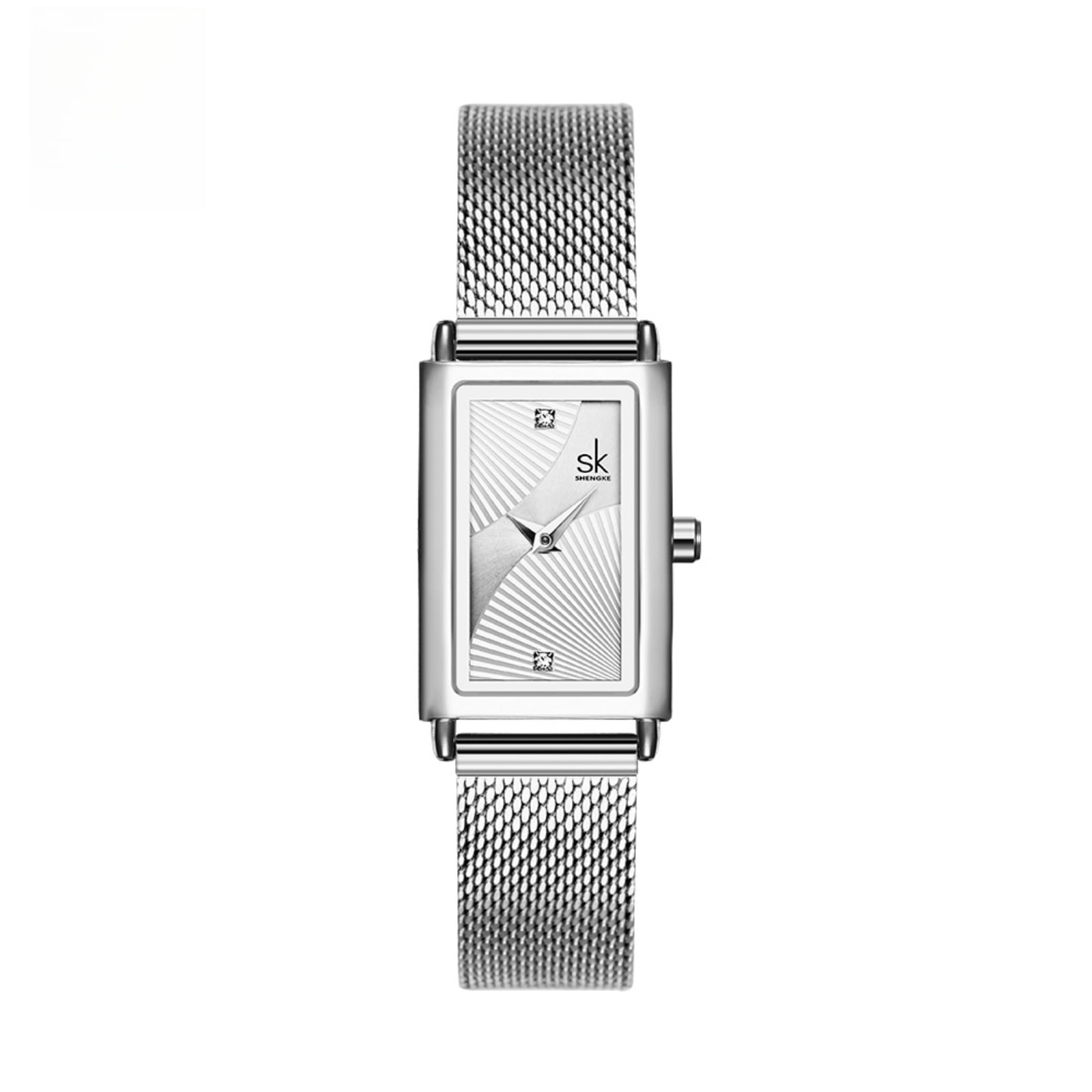Shengke Women's Square Watch - Minimalist Waterproof Dress Watch with ...