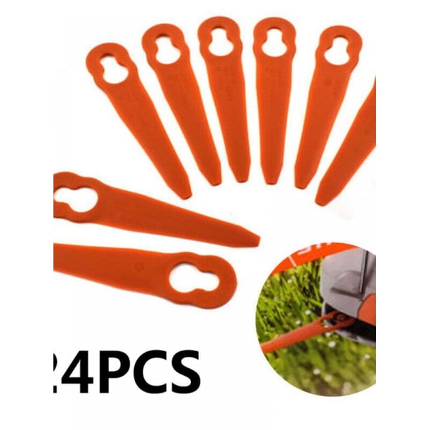 Shengshi 24PCS Replacement Grass Trimmer Blades Plastic Cutter For ...