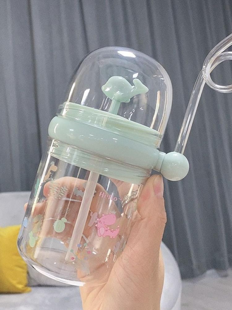 Shengshi Cute Children's Whale Spray Drinking Cup, Children's Sippy Cup ...