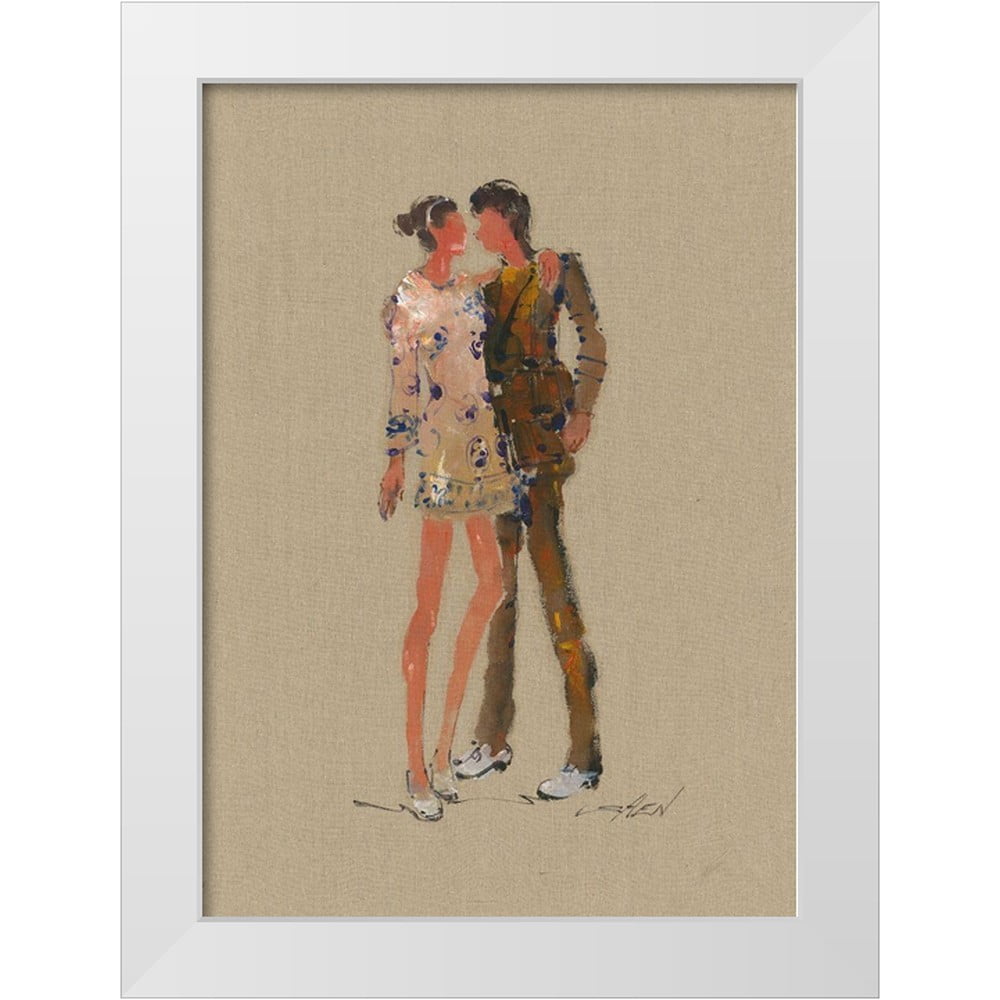 Shenli 24x32 White Modern Wood Framed Museum Art Print Titled - TOM AND ...