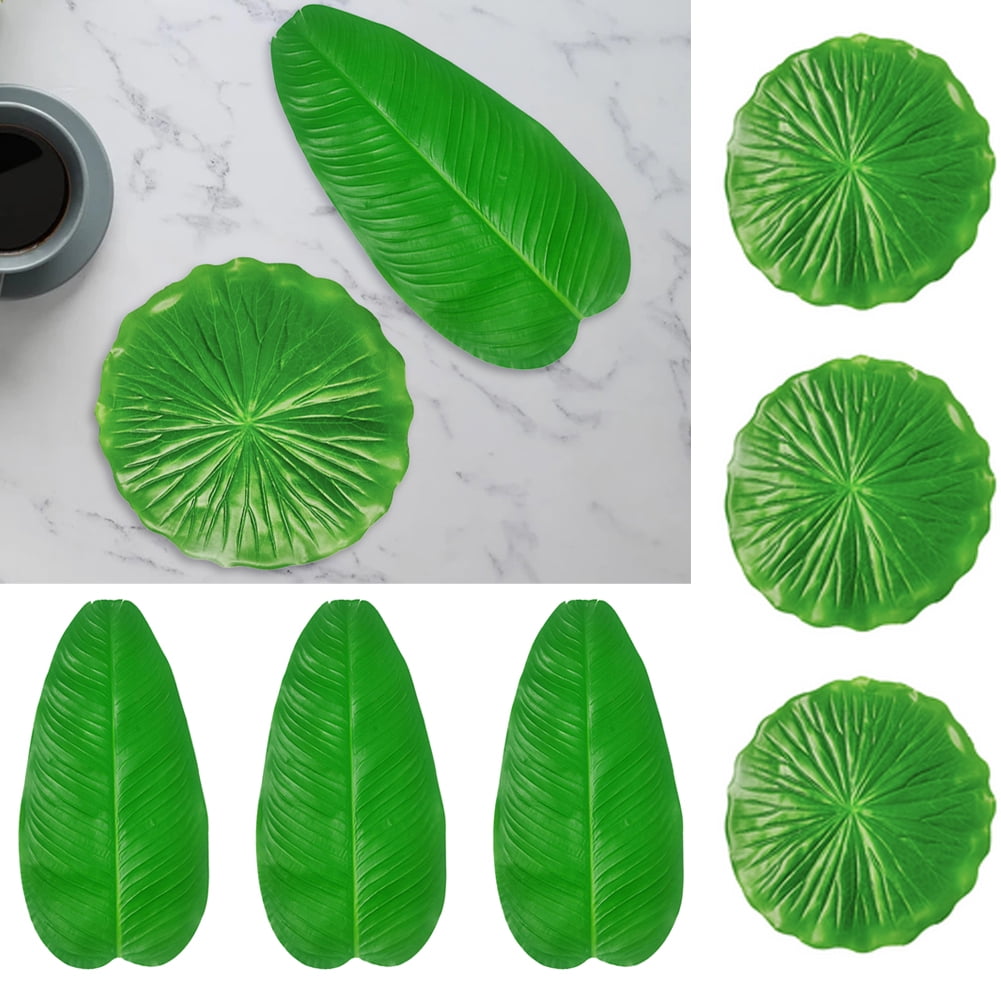 Shenmeida 10Pcs/Bag Realistic Lily Pads Leaves, Artificial Floating ...