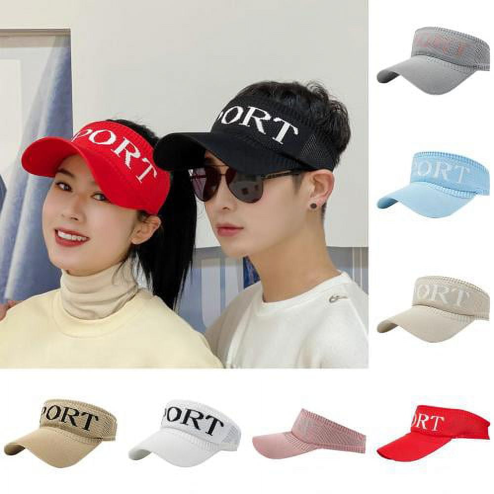 Shenmeida Men/Women Summer Sun Visors Cap Empty Top Wide Brim Headband ...