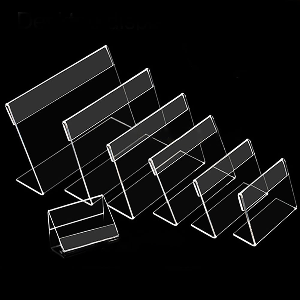 Shenmeida Mini Acrylic Sign Display Holder Clear Price Display Holder ...