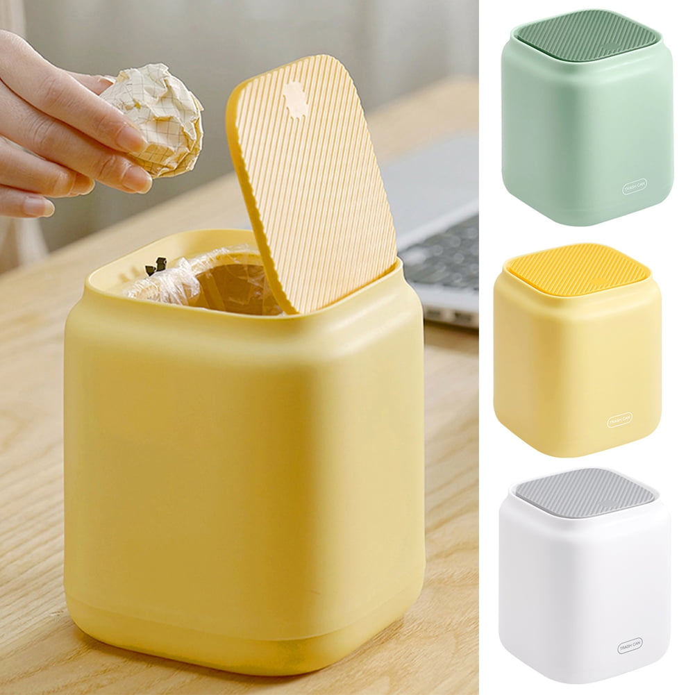 Shenmeida Mini Recycle Bin Plastic Trash can Creative Desktop Trash can ...